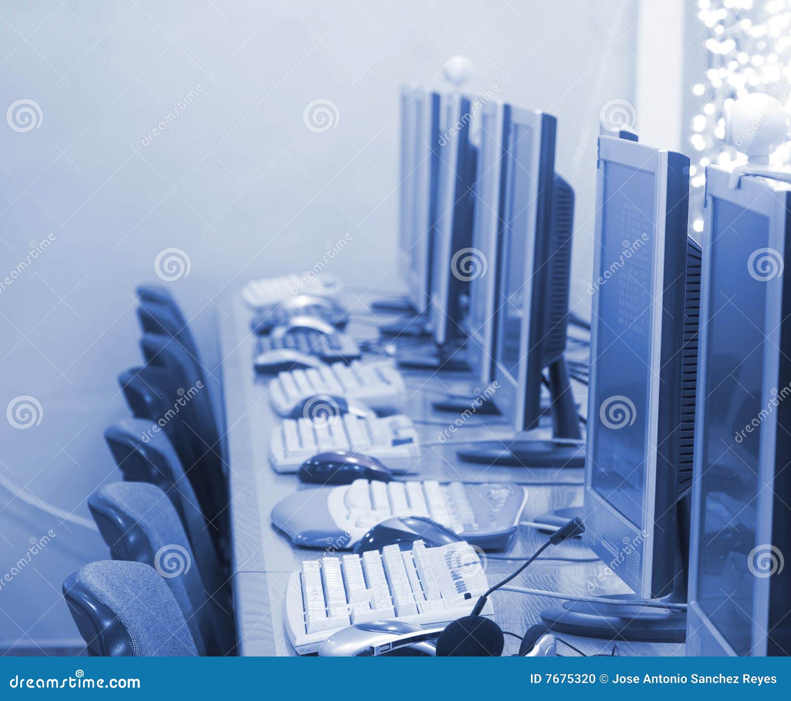 Computers in office stock photo. Image of desktop, modern - 7675320
