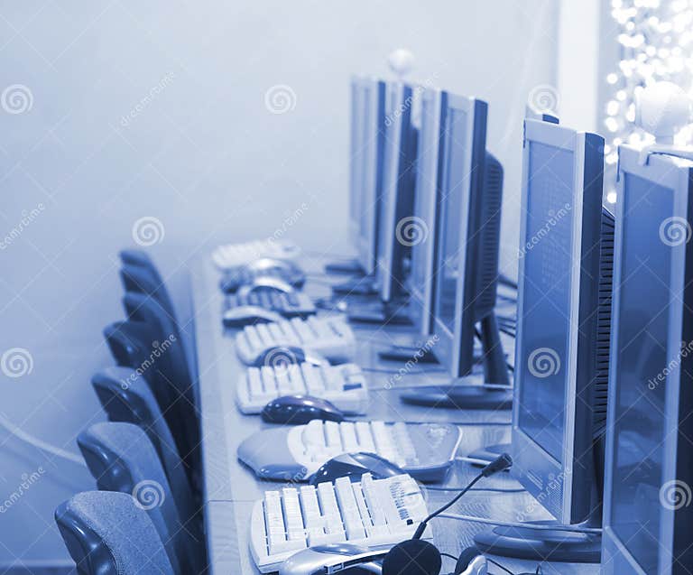 Computers in office stock photo. Image of desktop, modern - 7675320