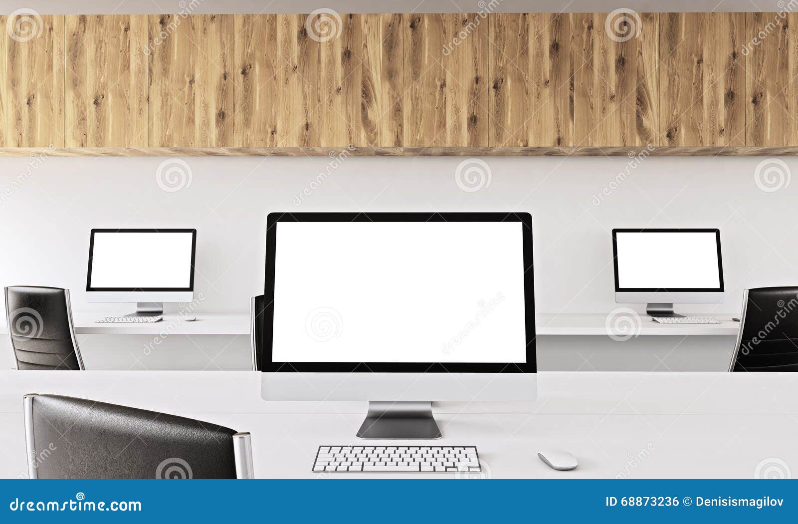 Computers in office stock photo. Image of class, demonstration - 68873236