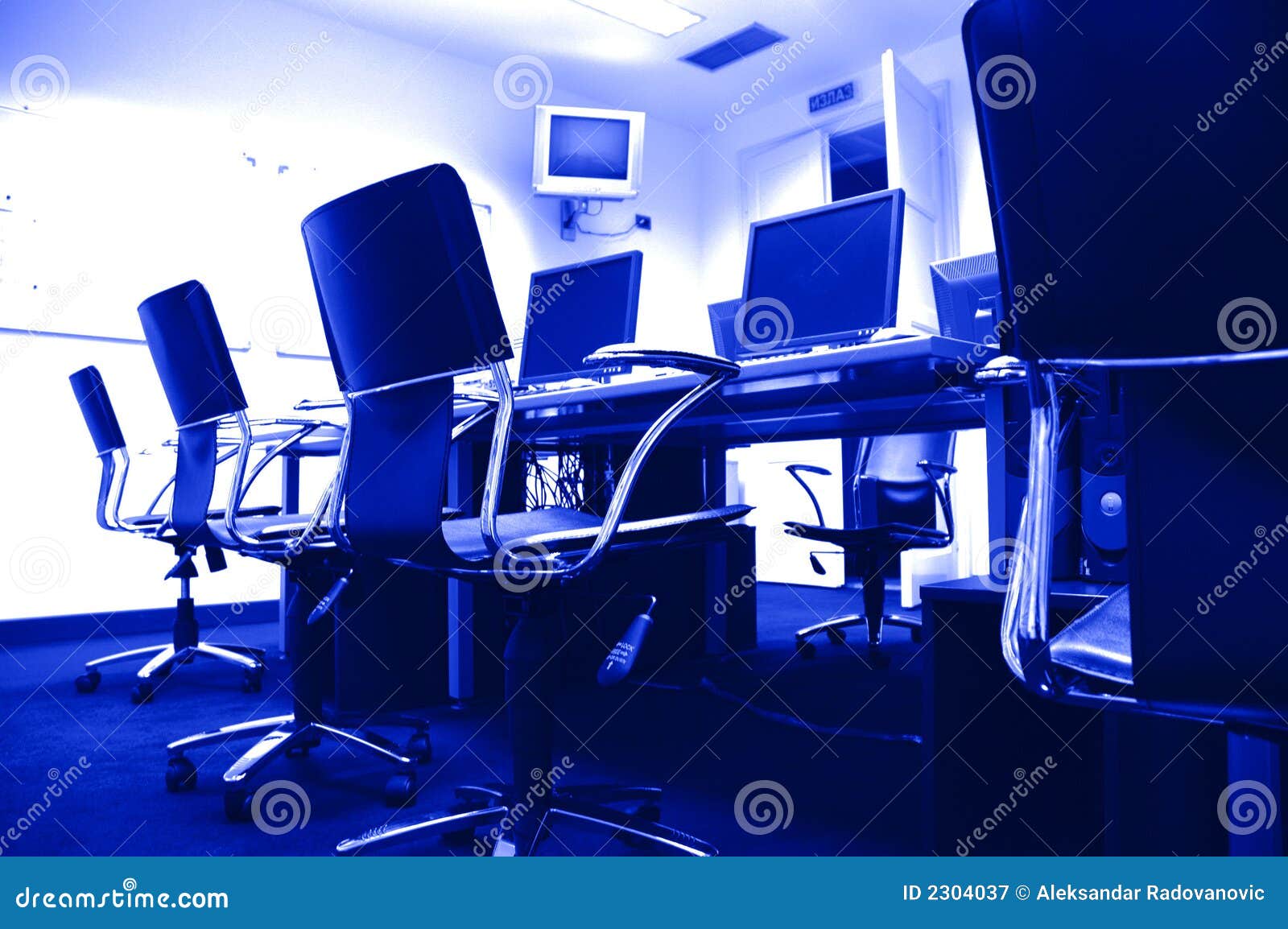 Computers in press room stock image. Image of electronics - 2304037