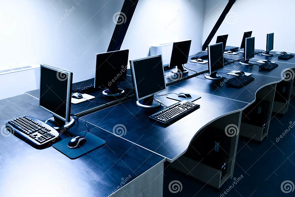 Computers room stock photo. Image of desk, business, modern - 5664182