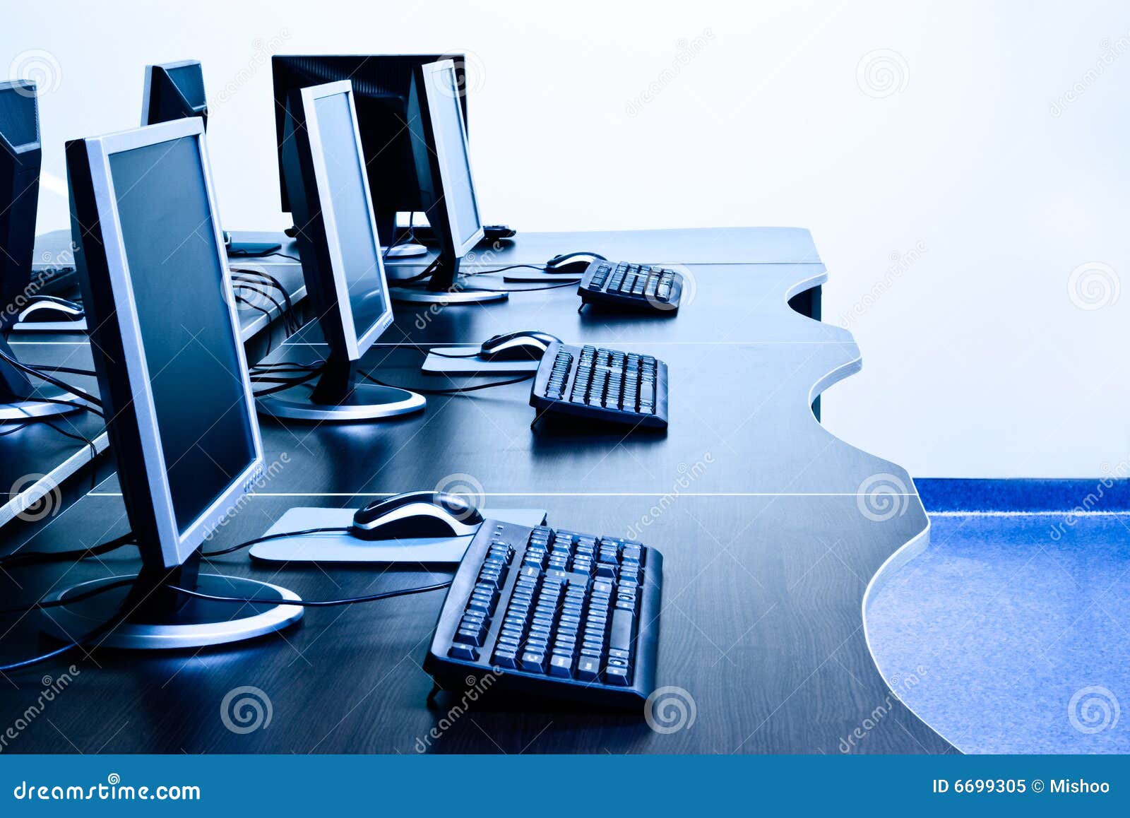 Computers room stock image. Image of mouse, education - 6699305