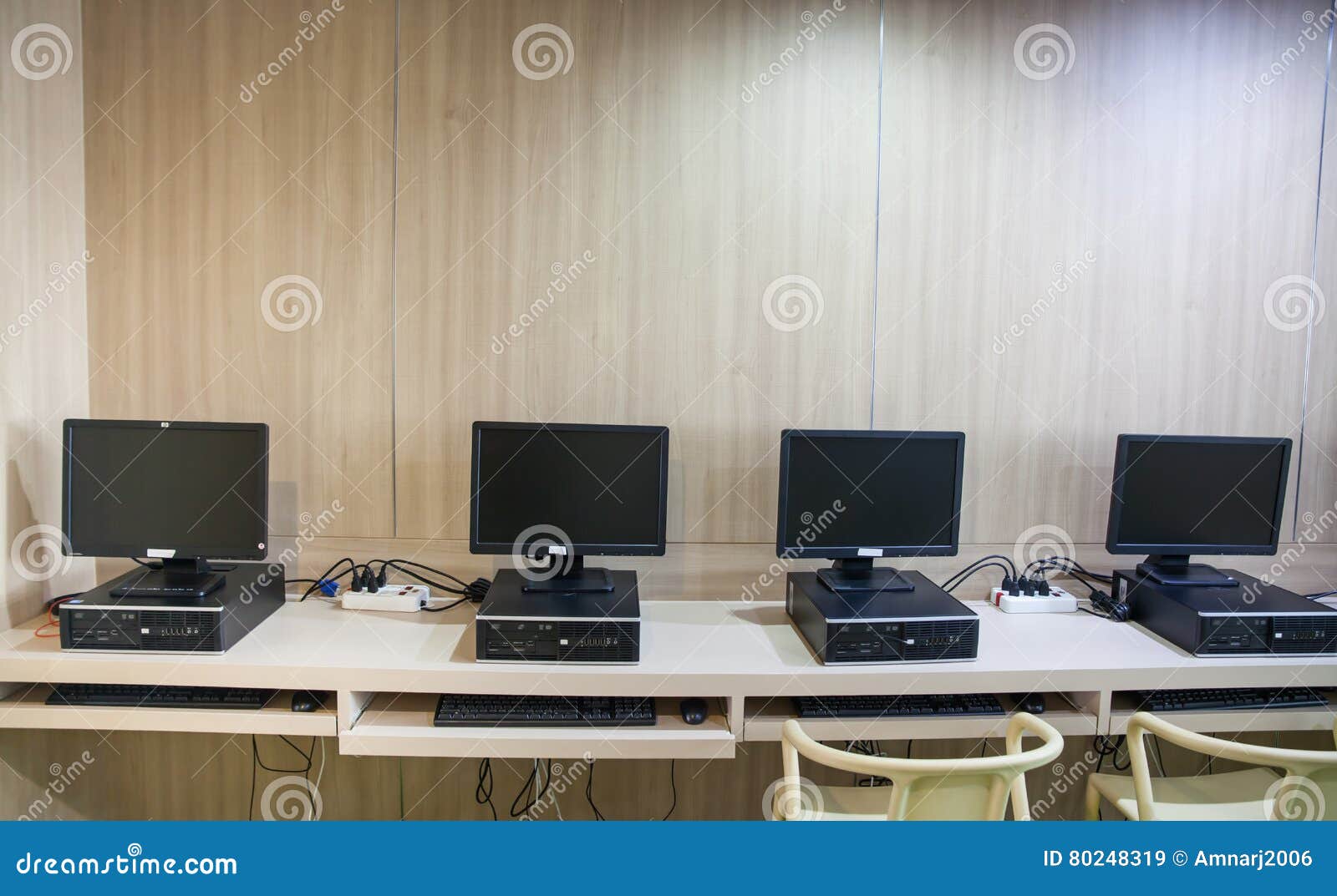 Computers Room at the University Stock Image - Image of education ...