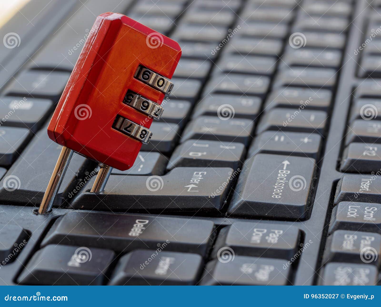 Computers security stock image. Image of lock, network - 96352027