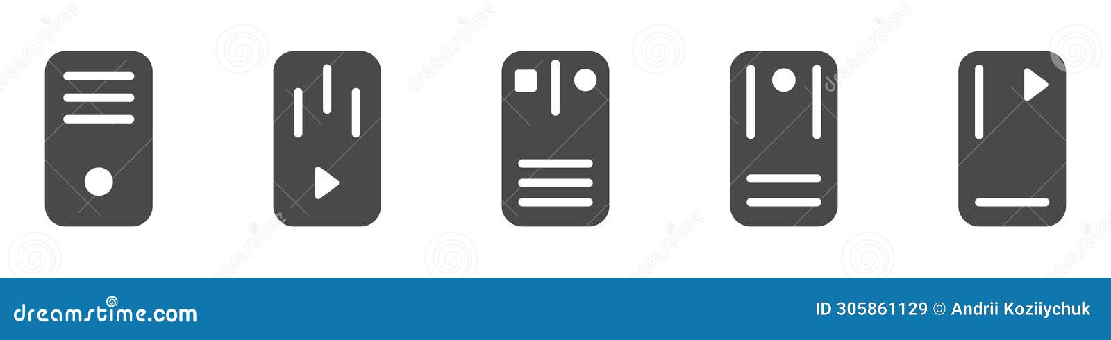 Computers Set Vector. Set of System Blocks Vector. Trendy Icons of ...