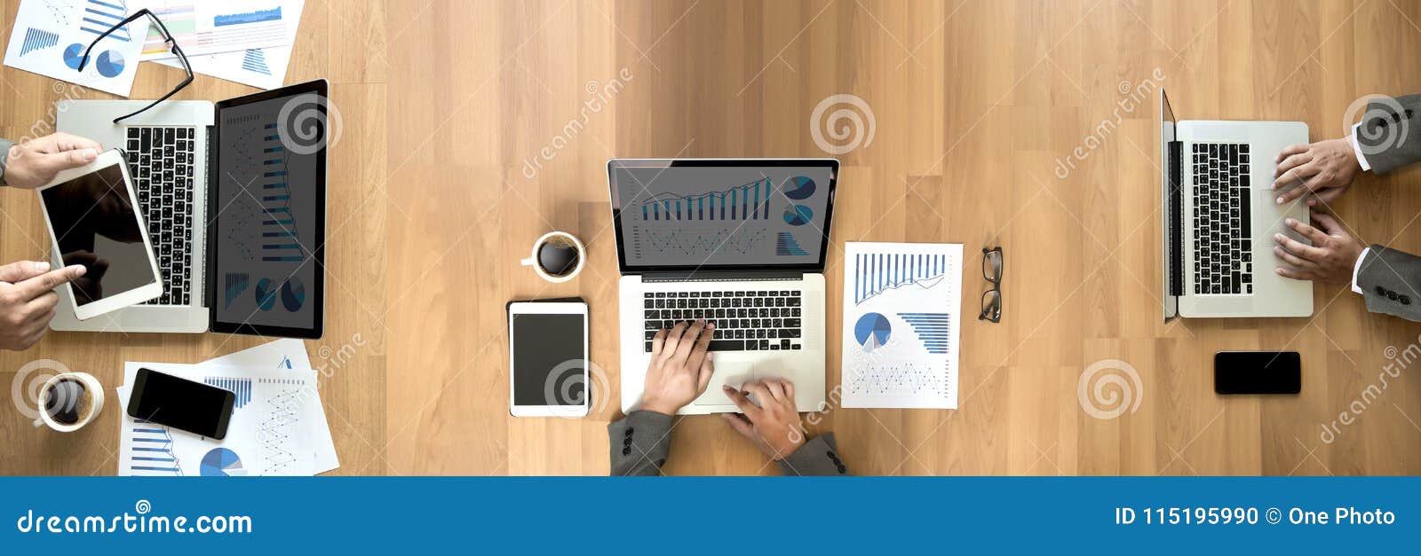 Computers the View from the Top Business Banner with Copy Space Stock ...