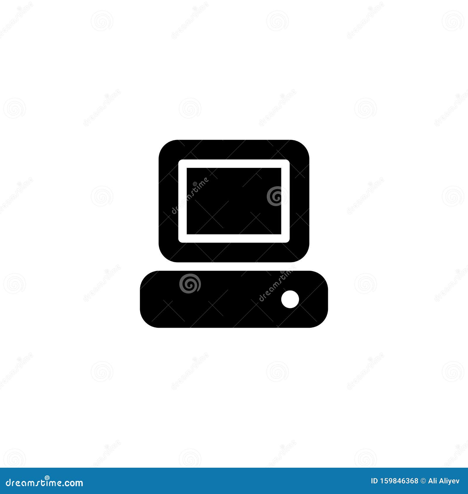 Computersymbol Pc-Zeichen vektor abbildung. Illustration von ...