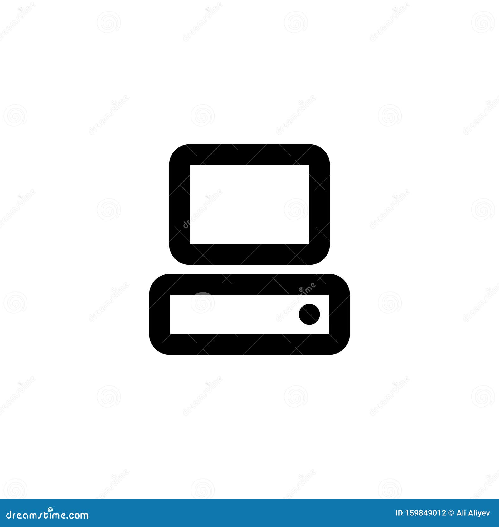 Computersymbol Pc-Zeichen vektor abbildung. Illustration von geschäft ...