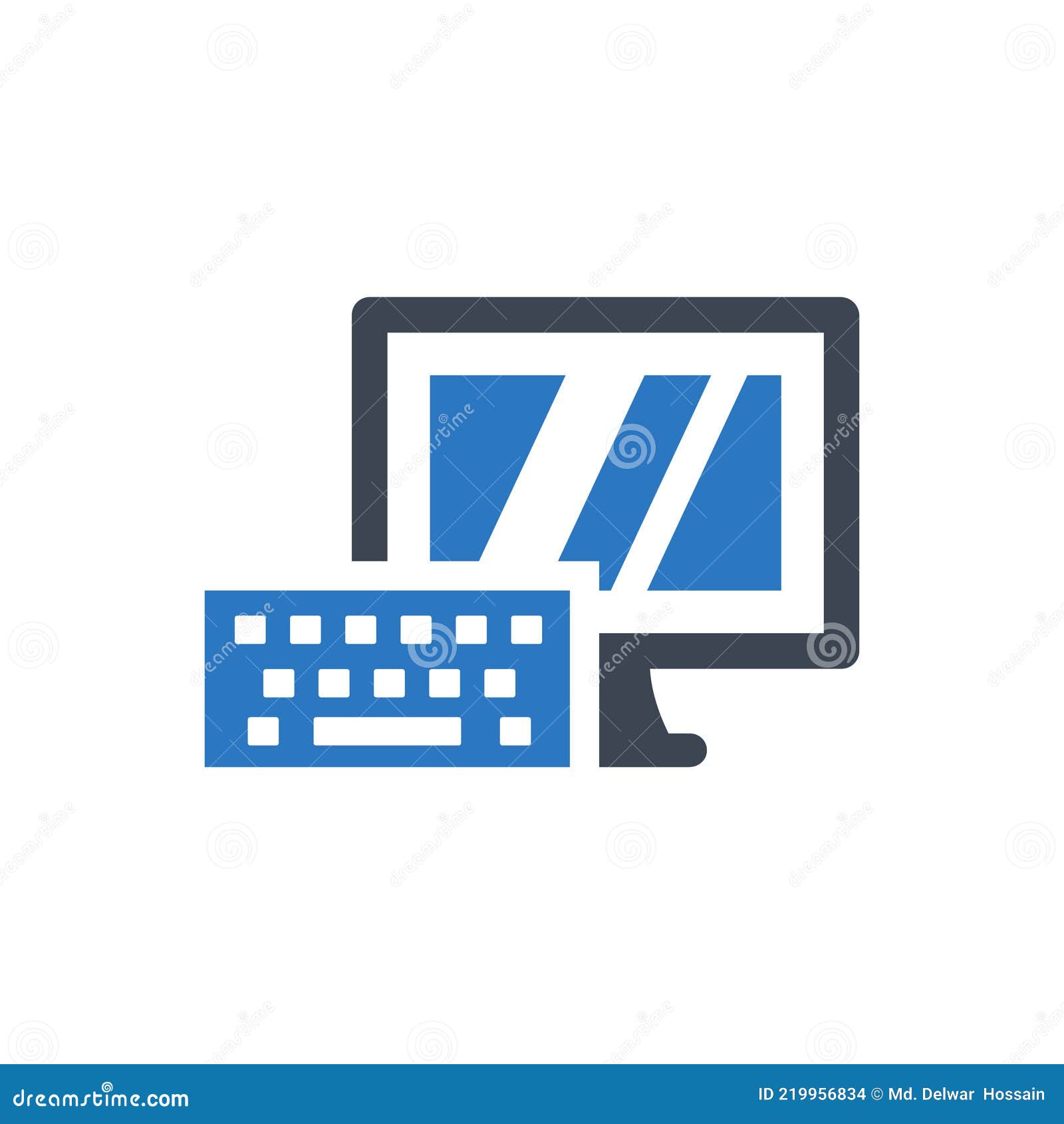 Computersymbol vektor abbildung. Illustration von vektor - 219956834