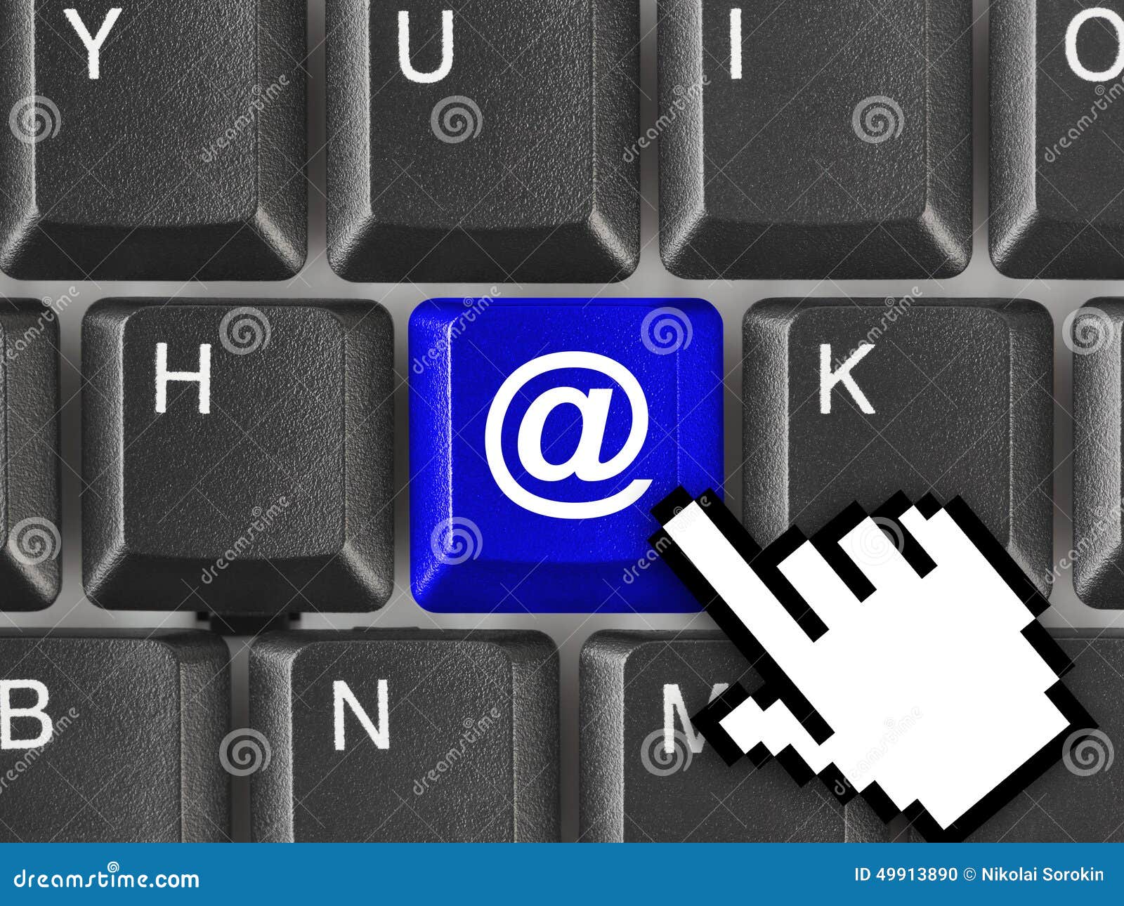 Computertastatur Mit EMail-Taste Stockfoto - Bild von tastaturblock ...