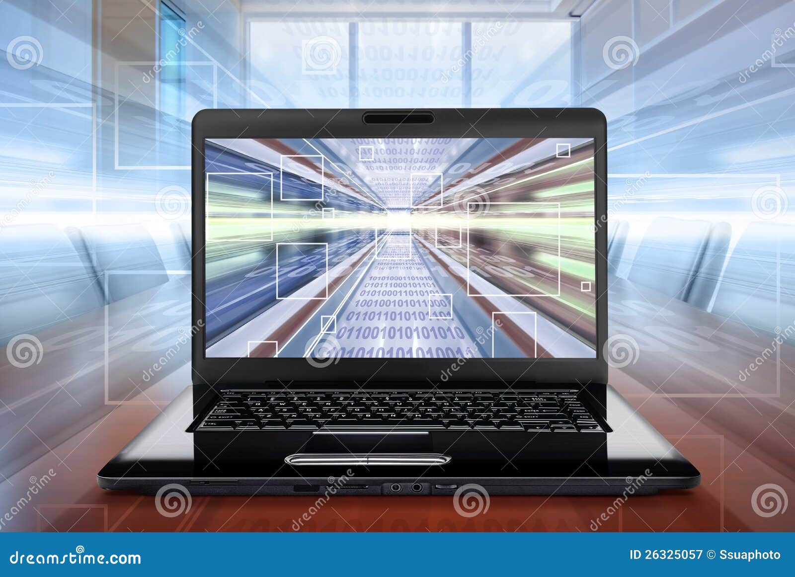 Computertechnologie stock abbildung. Illustration von büro - 26325057