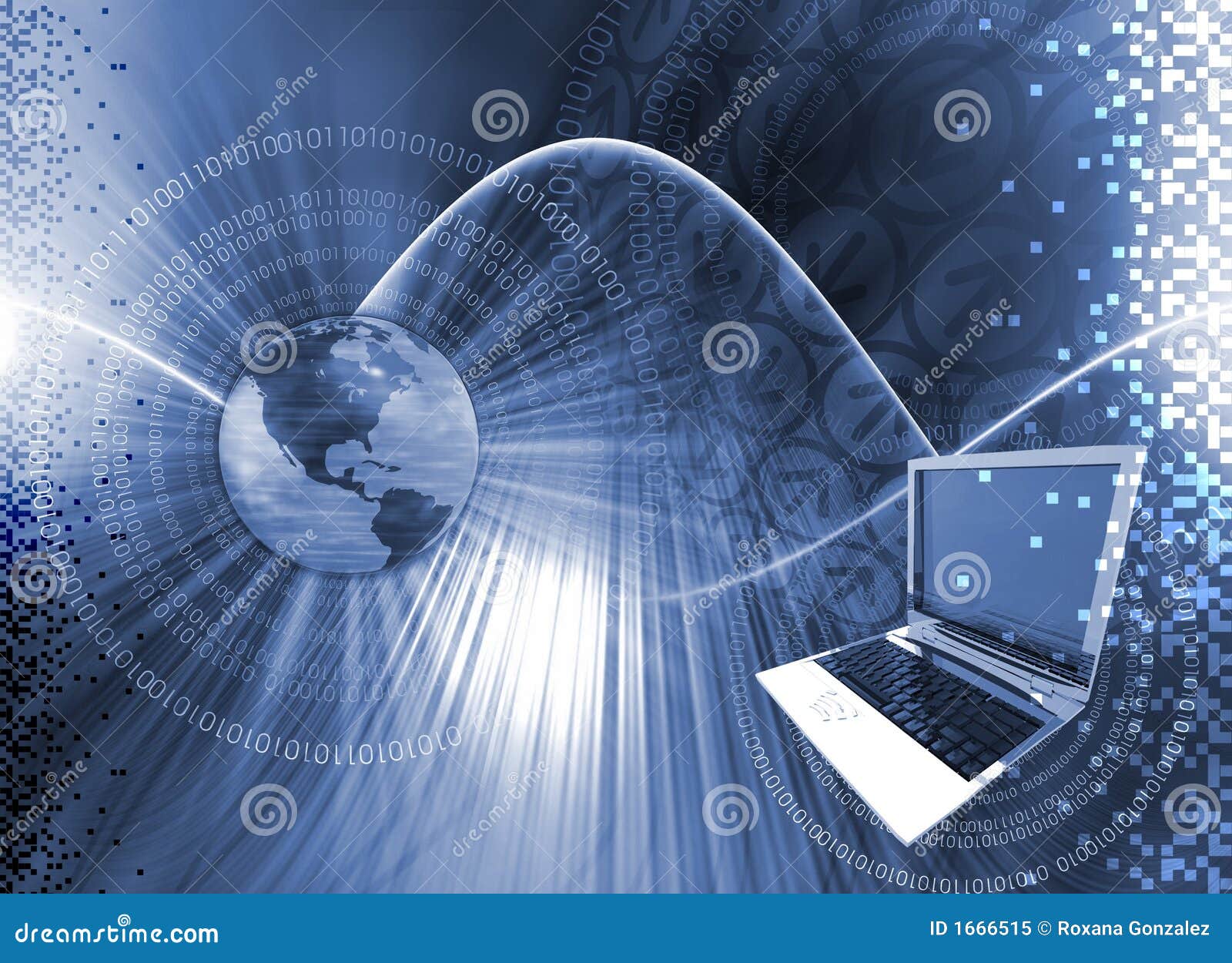 Computertechnologiehintergrund Stock Abbildung - Illustration von ...