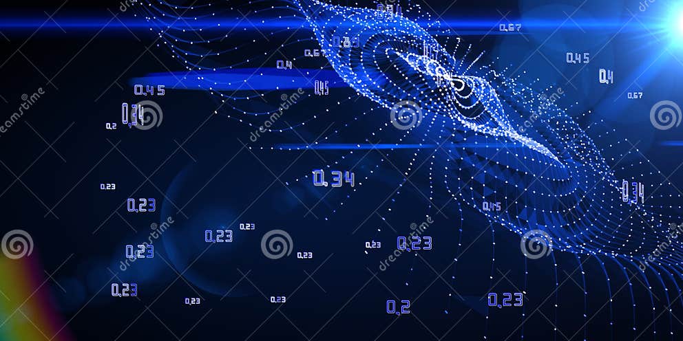Computing Algorithm Artificial Cryptography Infographic. Big Data Visualization Stock Photo ...