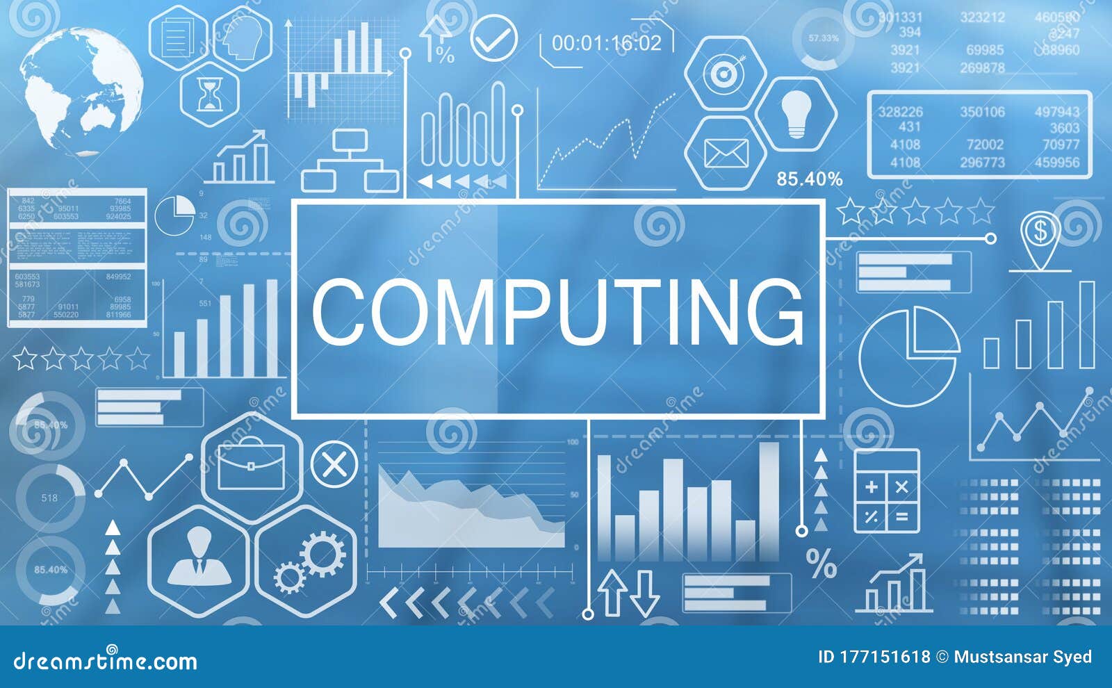 Computing, Animated Typography Stock Photo - Image of computing ...
