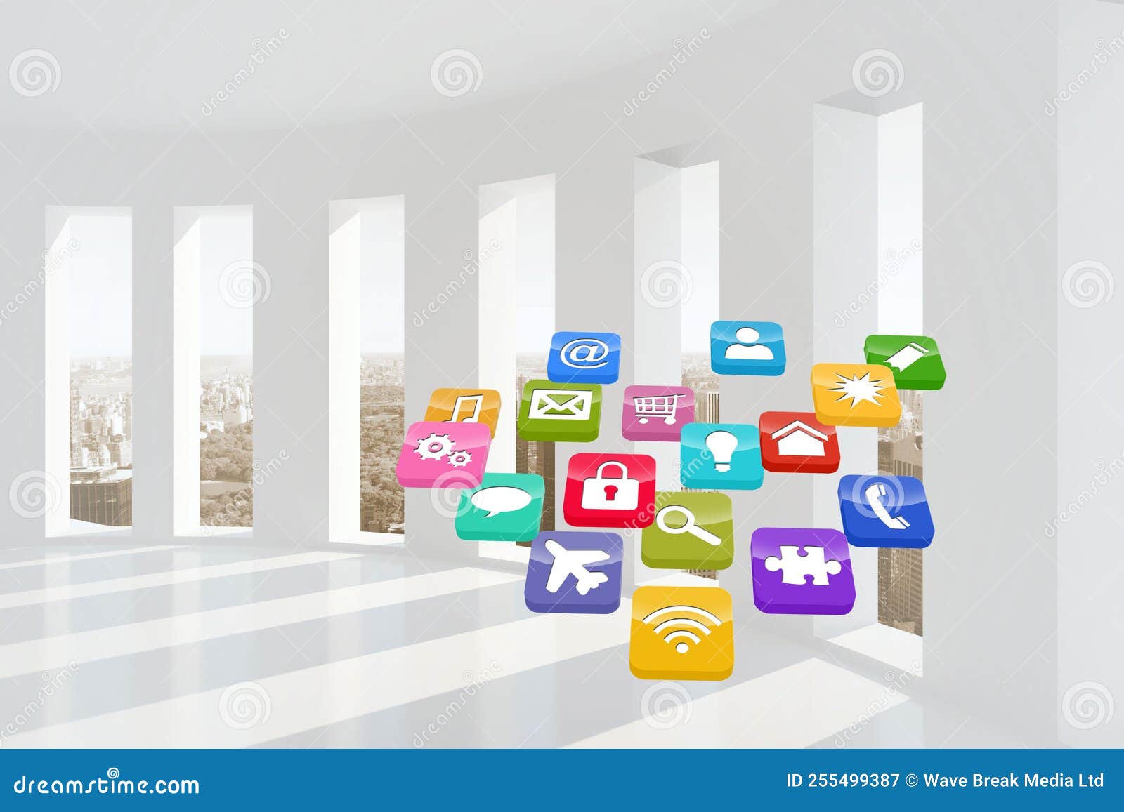 Computing Application Icons Stock Illustration - Illustration of ...