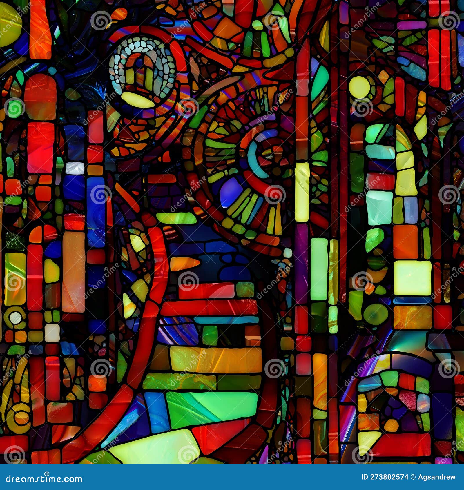 Computing Colored Light stock illustration. Illustration of fractured ...