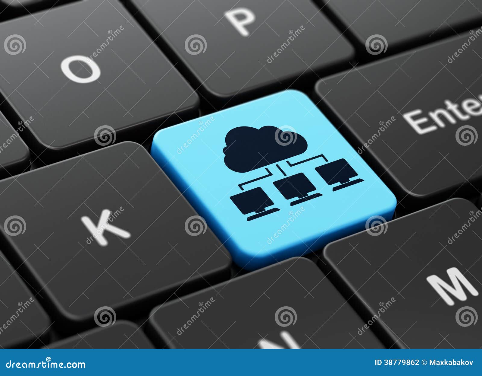 Computing Concept: Cloud Network on Computer Keyboard Background Stock ... Computing Concept: Cloud Network on Computer Keyboard Background Stock ...
