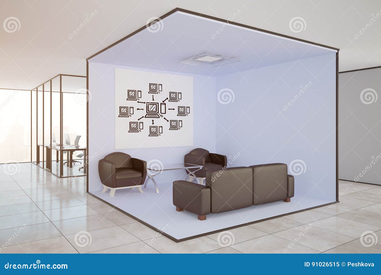 Computing concept stock illustration. Illustration of exhibition - 91026515