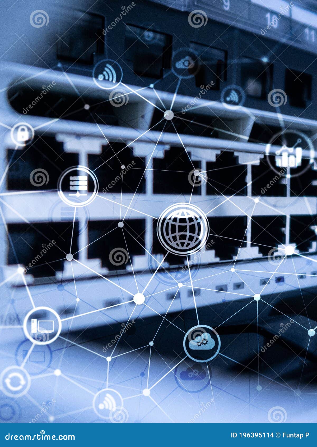 Computing Concept. Technology Infrastructure Cloud Computing and ...