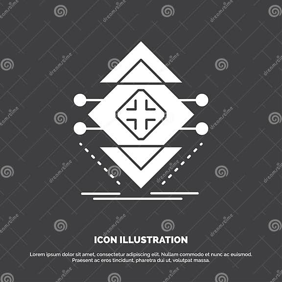 Computing, Data, Infrastructure, Science, Structure Icon. Glyph Vector Symbol for UI and UX ...