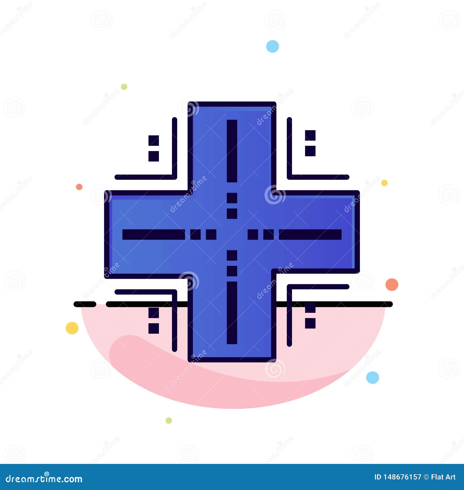 Computing, Database, Datacenter, Mainframe, Server Abstract Flat Color Icon Template Stock ...