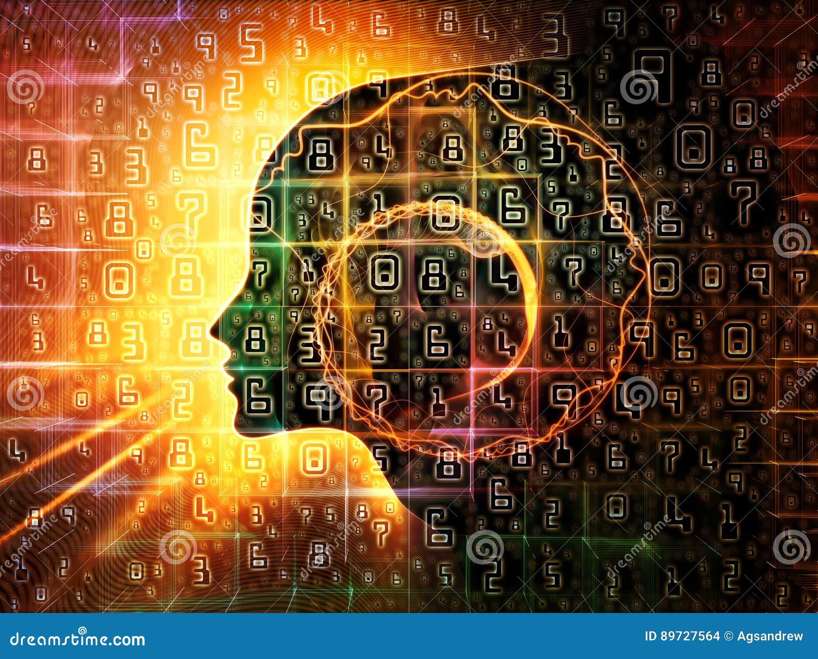 Computing Digital World stock illustration. Illustration of digit ...