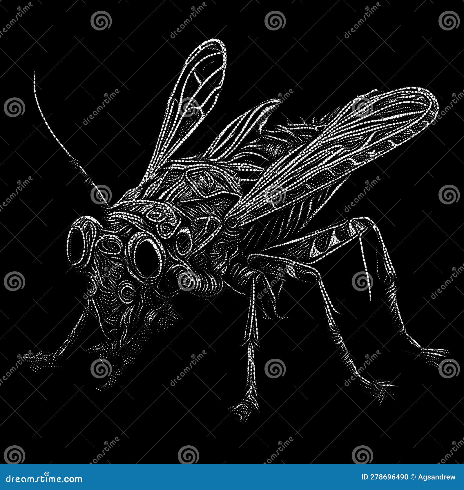 Computing Dot Art stock illustration. Illustration of stipple - 278696490
