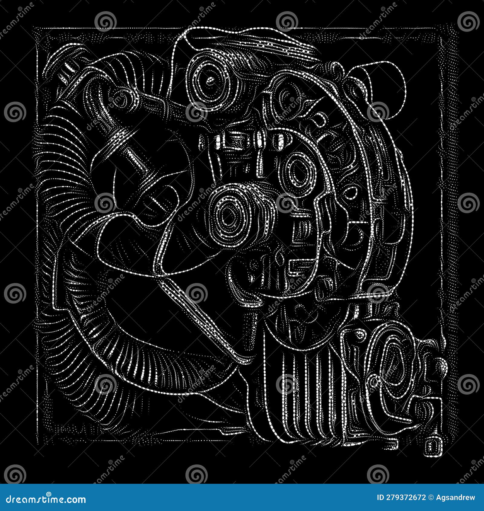 Computing Dot Art stock illustration. Illustration of meaning - 279372672