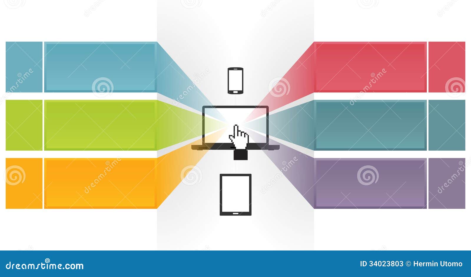 Computing Infographic Banner Background Stock Vector - Illustration of ...