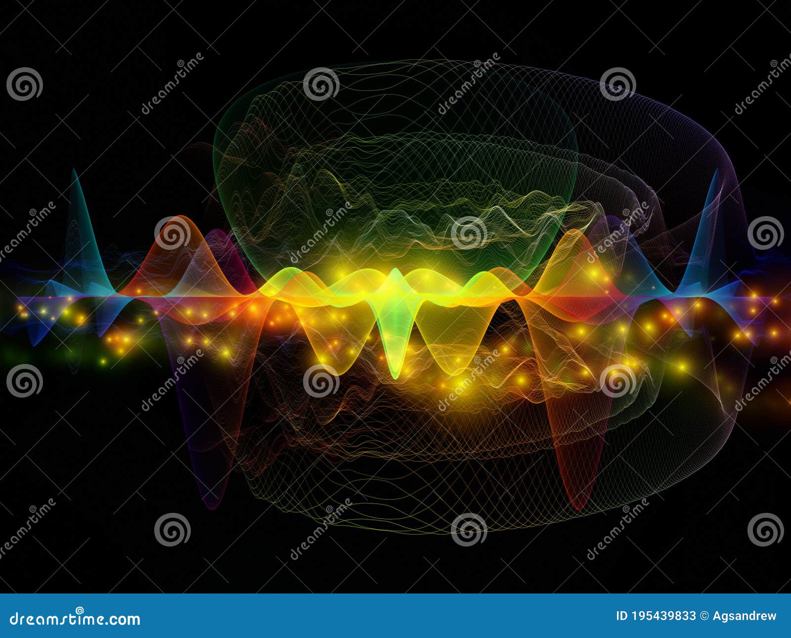 Computing Light Wave stock illustration. Illustration of laboratory ...