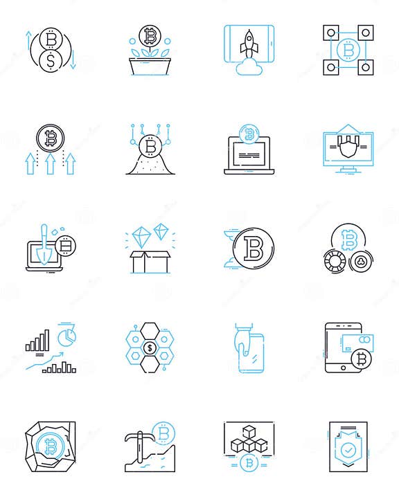 Computing Linear Icons Set. Programming, Nerking, Cybersecurity, Artificial Intelligence ...
