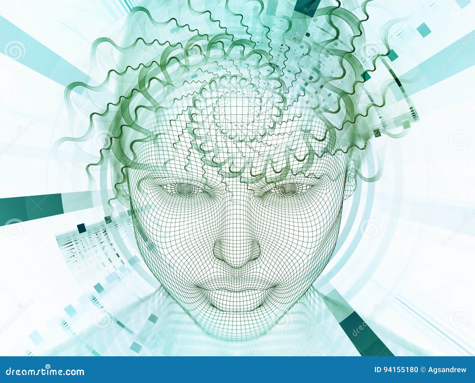 Computing Mind stock illustration. Illustration of creativity - 94155180
