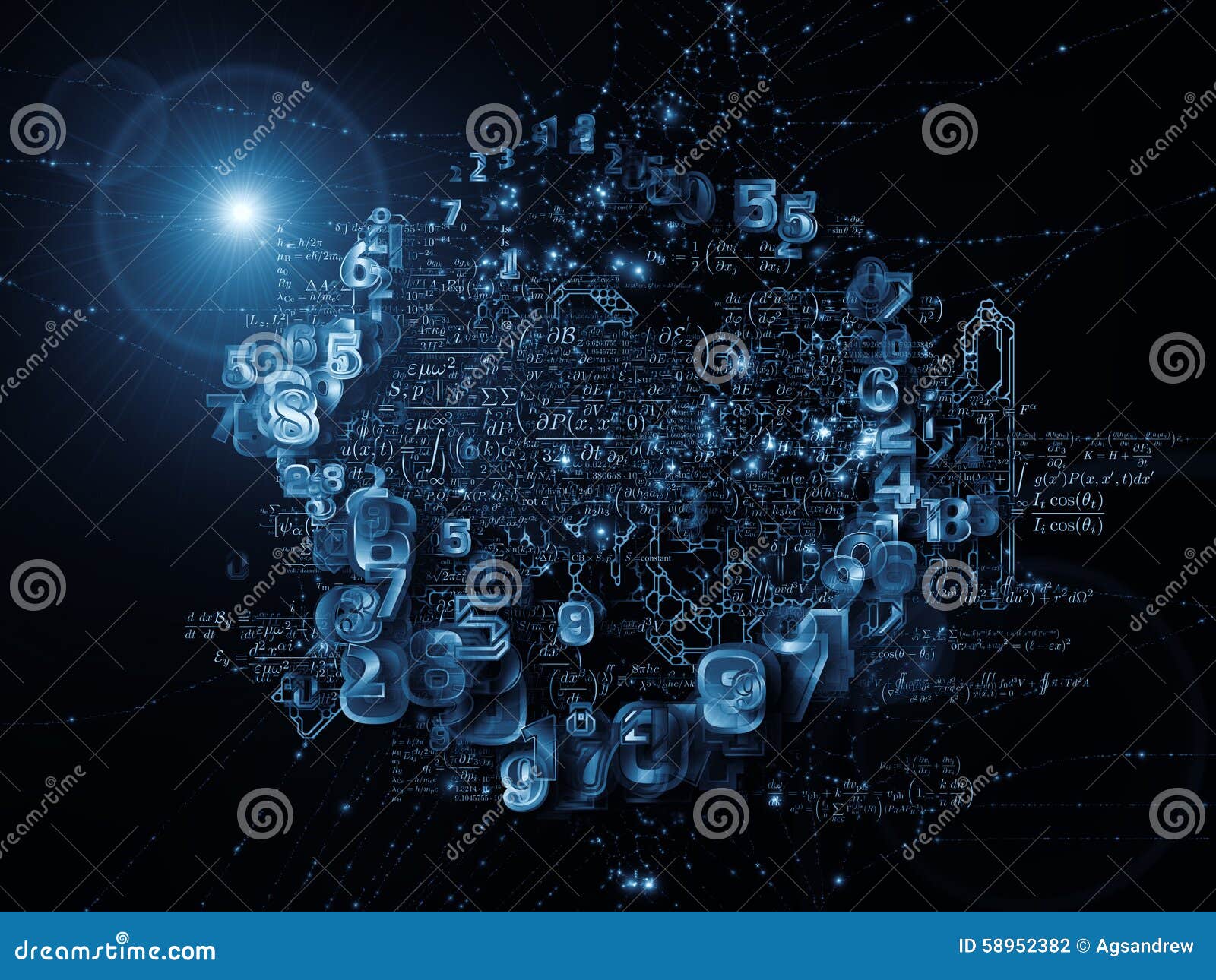 Computing Network stock illustration. Illustration of signal - 58952382