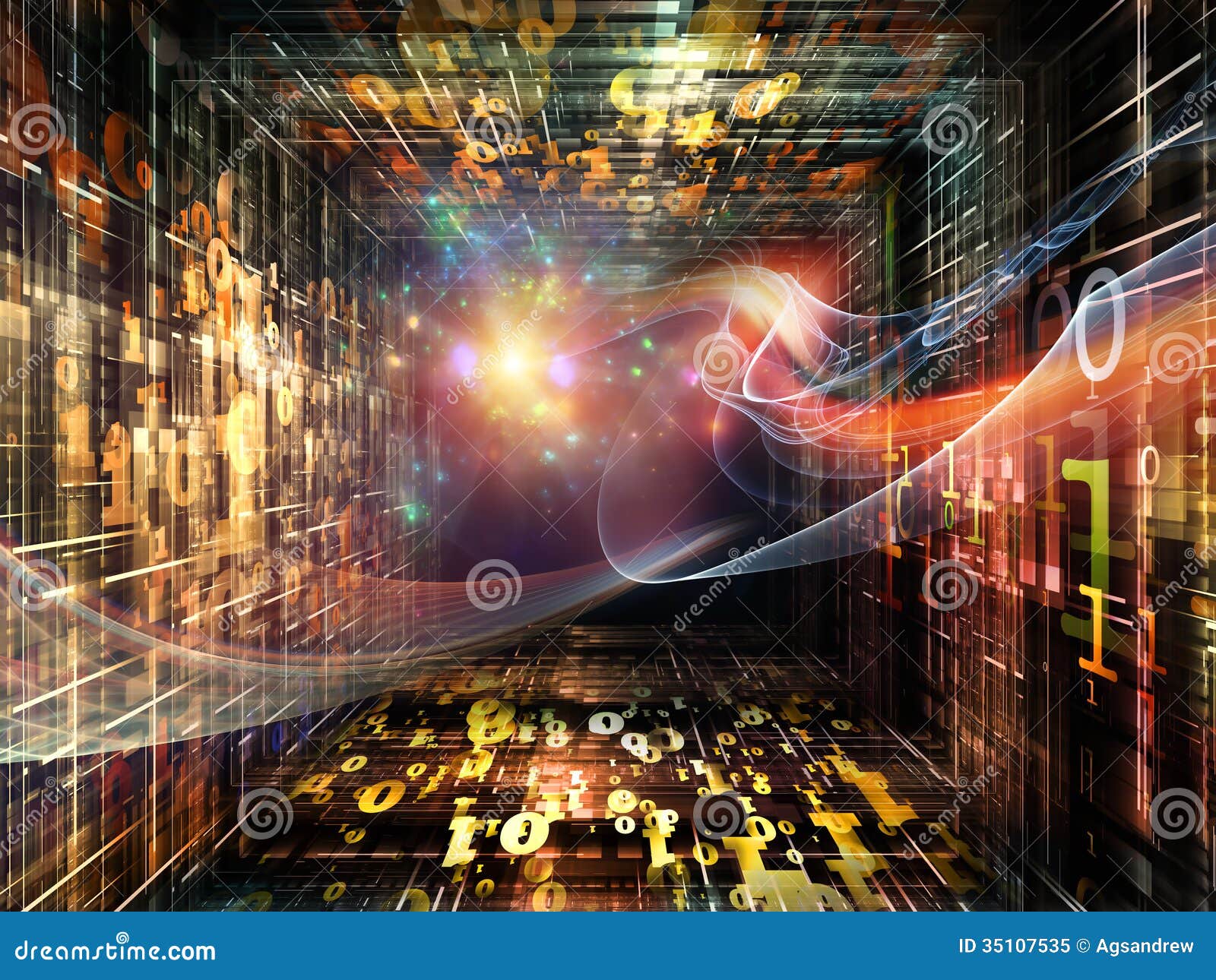 Computing Numbers stock illustration. Illustration of composition ...