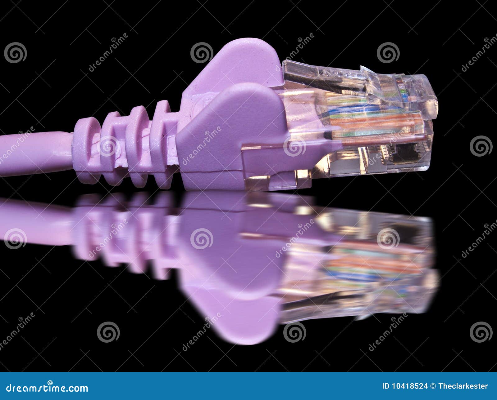 Computing - Pink Network Patch Lead Isolated Stock Photo - Image of ...