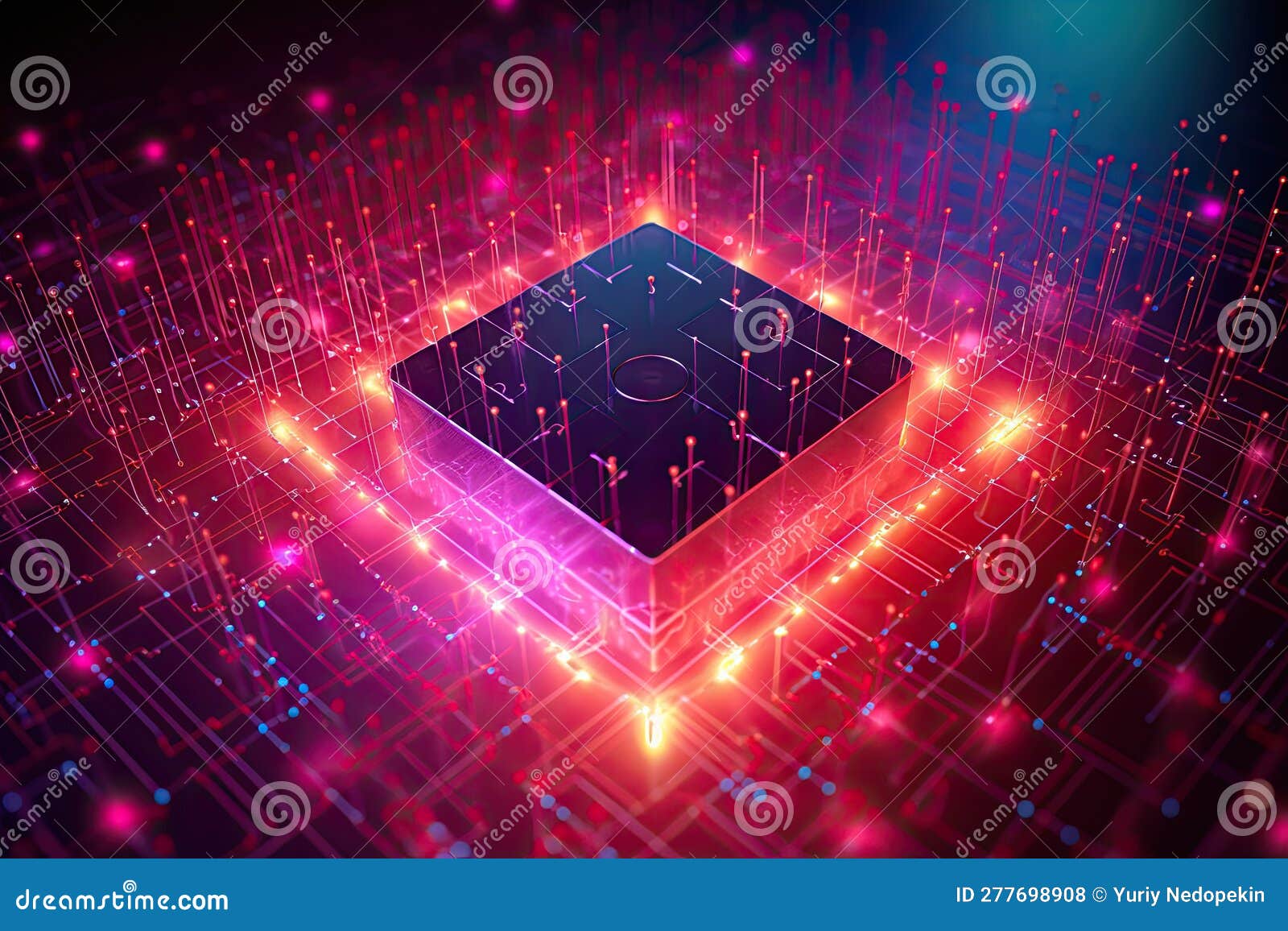 Computing and Quantum Technology. Generative AI Stock Photo - Image of ...