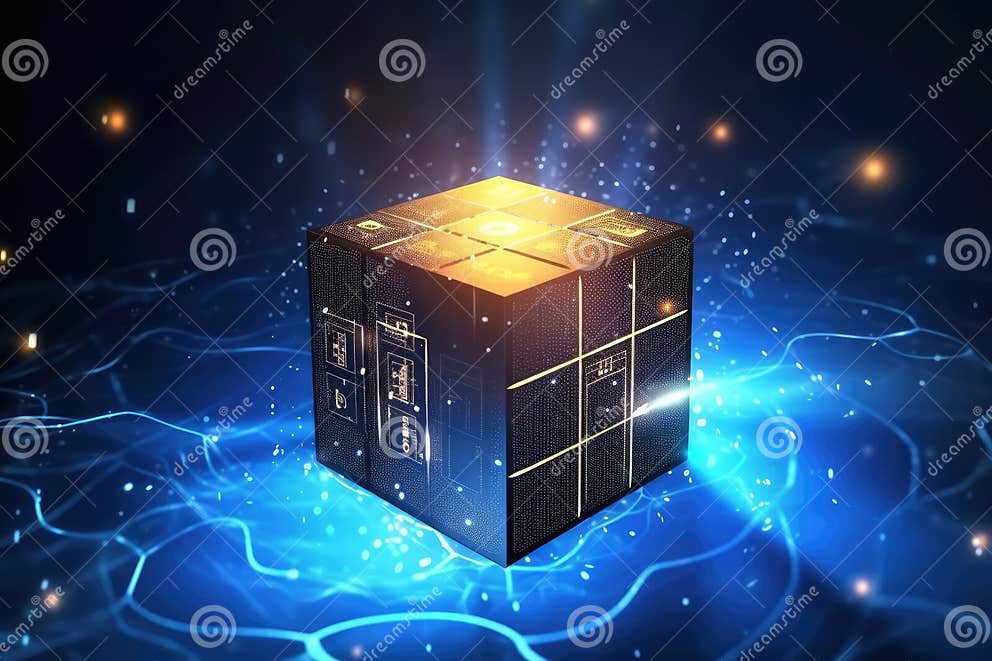 Computing and Quantum Technology. Generative AI Stock Photo - Image of ...