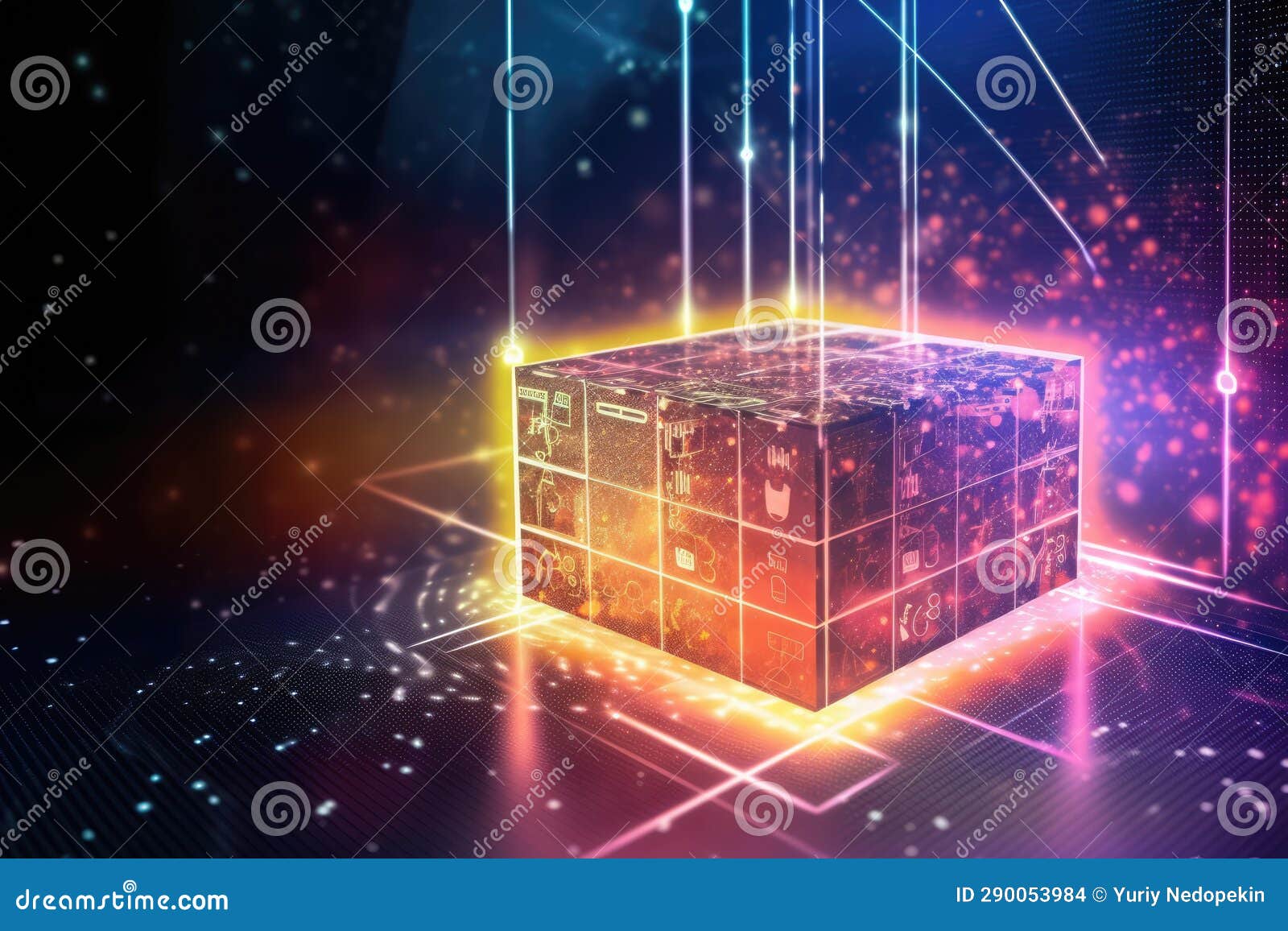 Computing and Quantum Technology. Generative AI Stock Photo - Image of ...