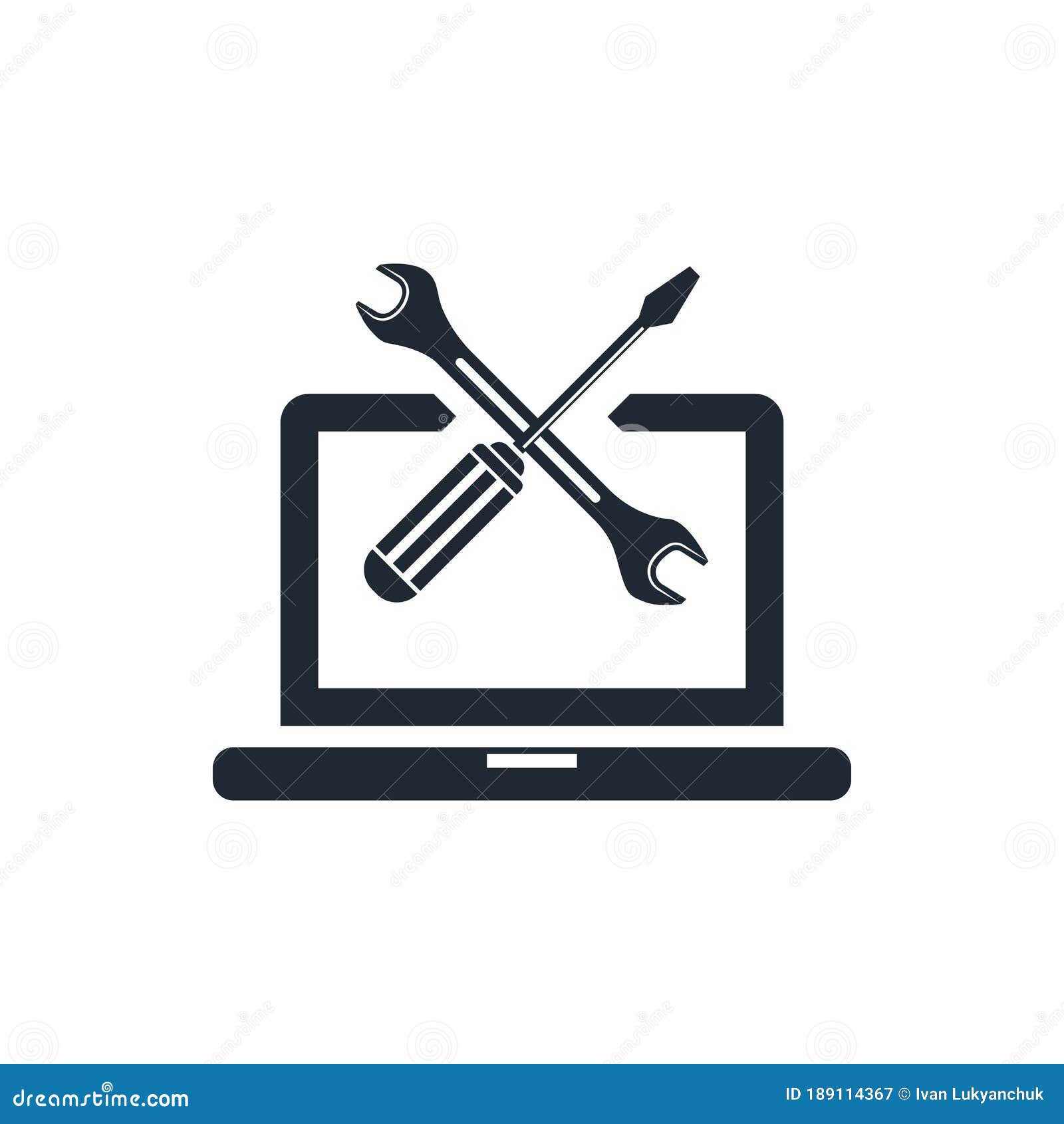 Computing services icon stock vector. Illustration of recondition ...