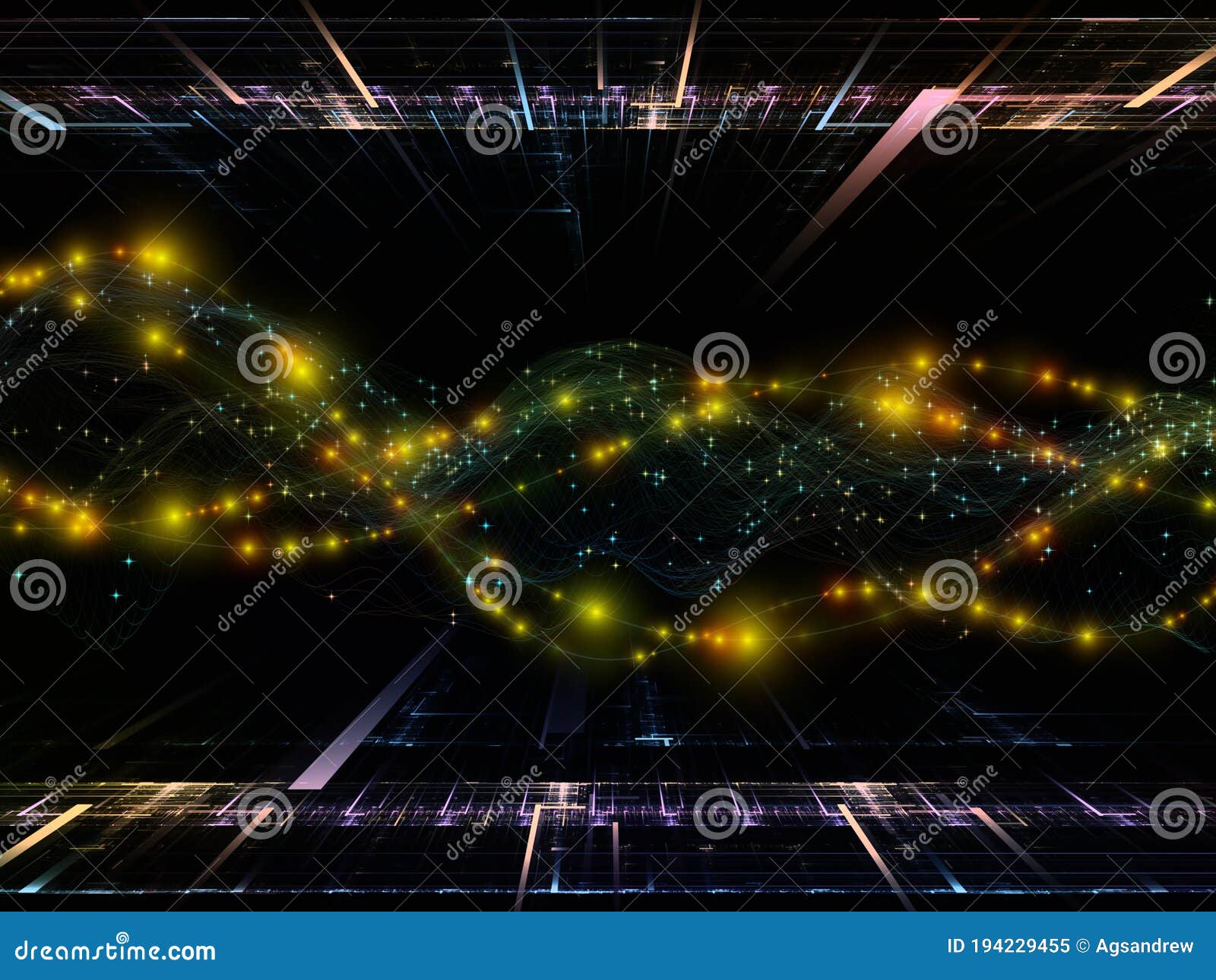 Computing Space Frequencies Stock Illustration - Illustration of ...