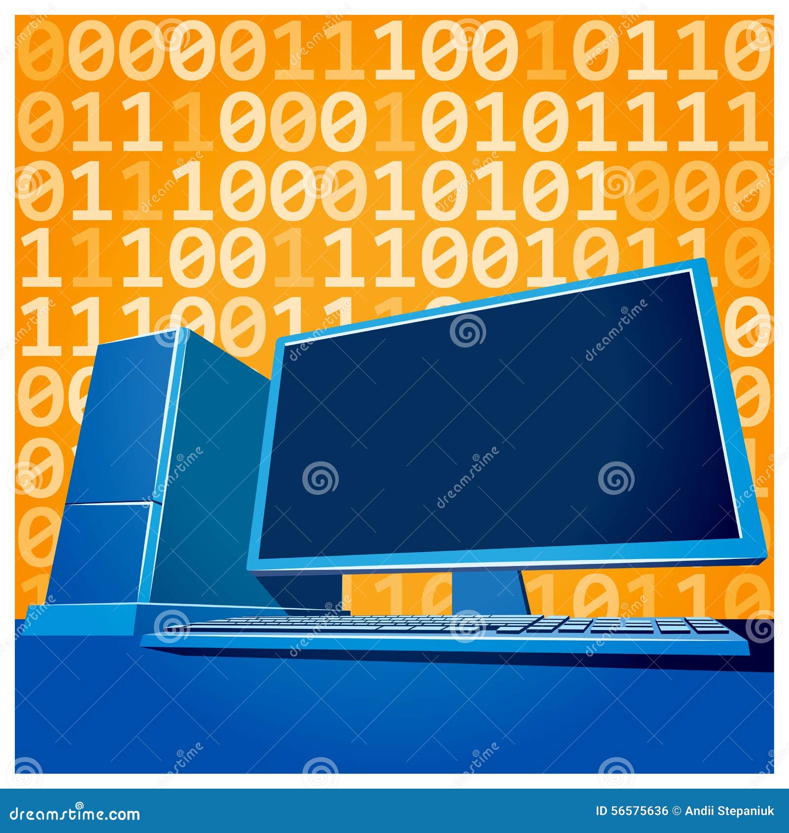 Computing stock vector. Illustration of server, computer - 56575636