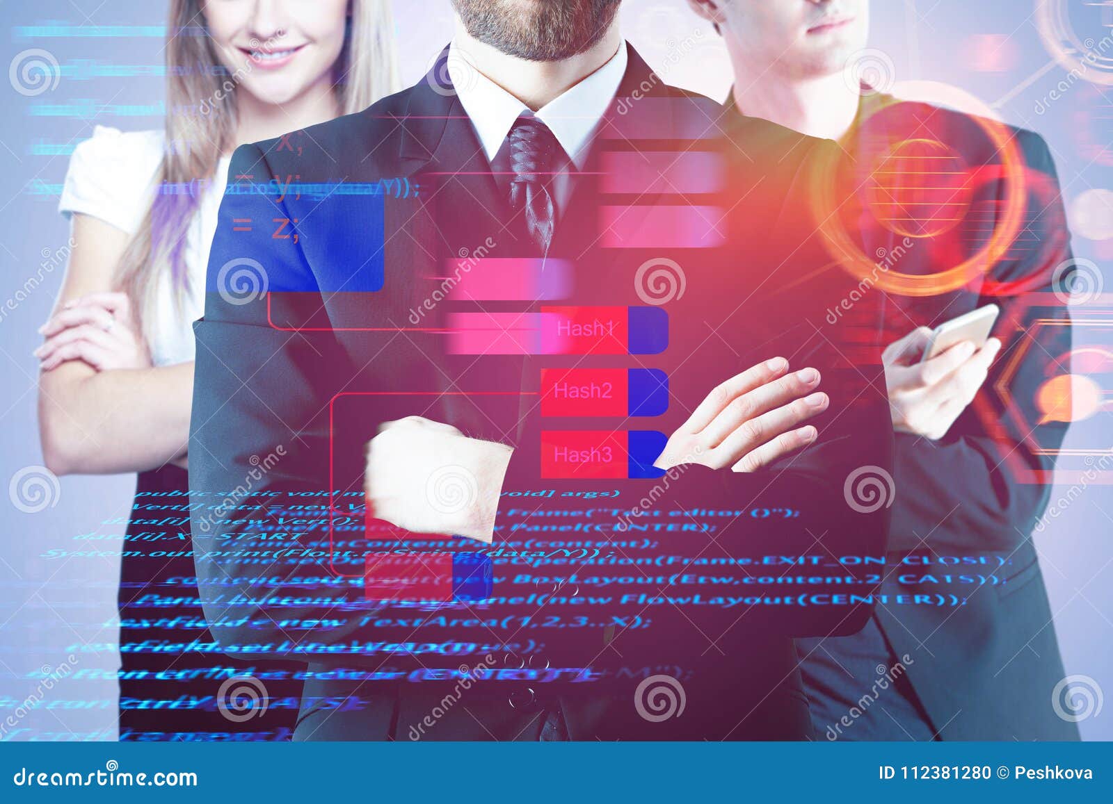 Computing and Teamwork Concept Stock Photo - Image of business ...