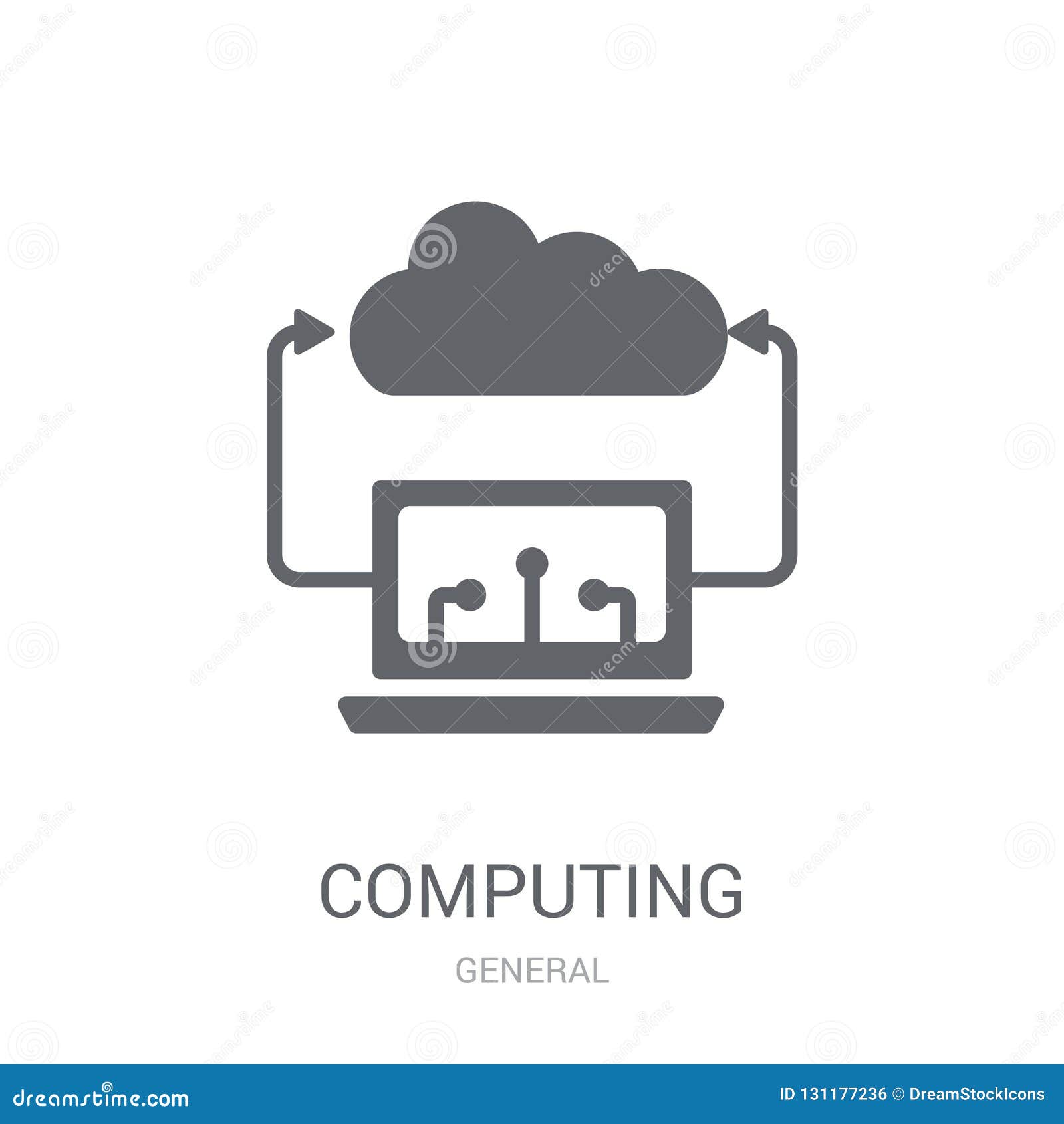 Computing Technology Icon. Trendy Computing Technology Logo Concept on ...