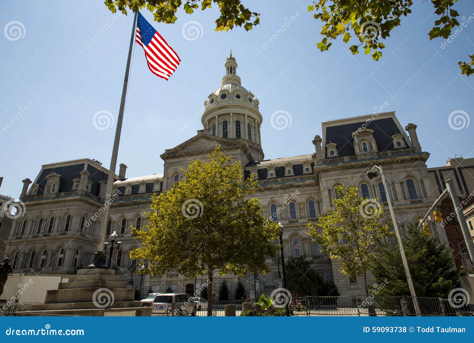 Comune Di Baltimora Maryland Fotografia Stock - Immagine di bandierina ...