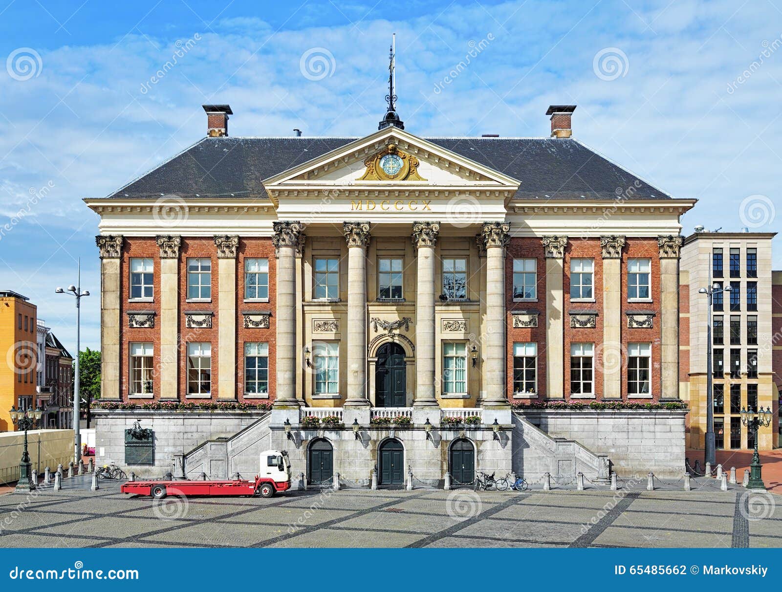 Comune Di Groninga, Paesi Bassi Fotografia Stock - Immagine di quadrato ...