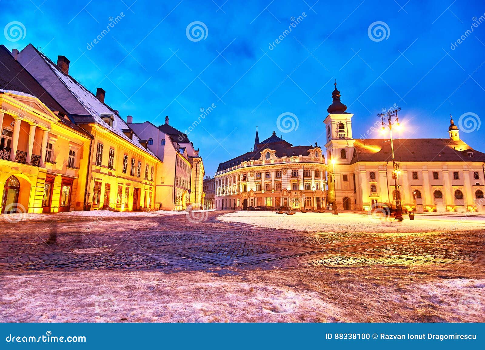 Comune Di Sibiu Romania Transilvania Fotografia Stock - Immagine di ...