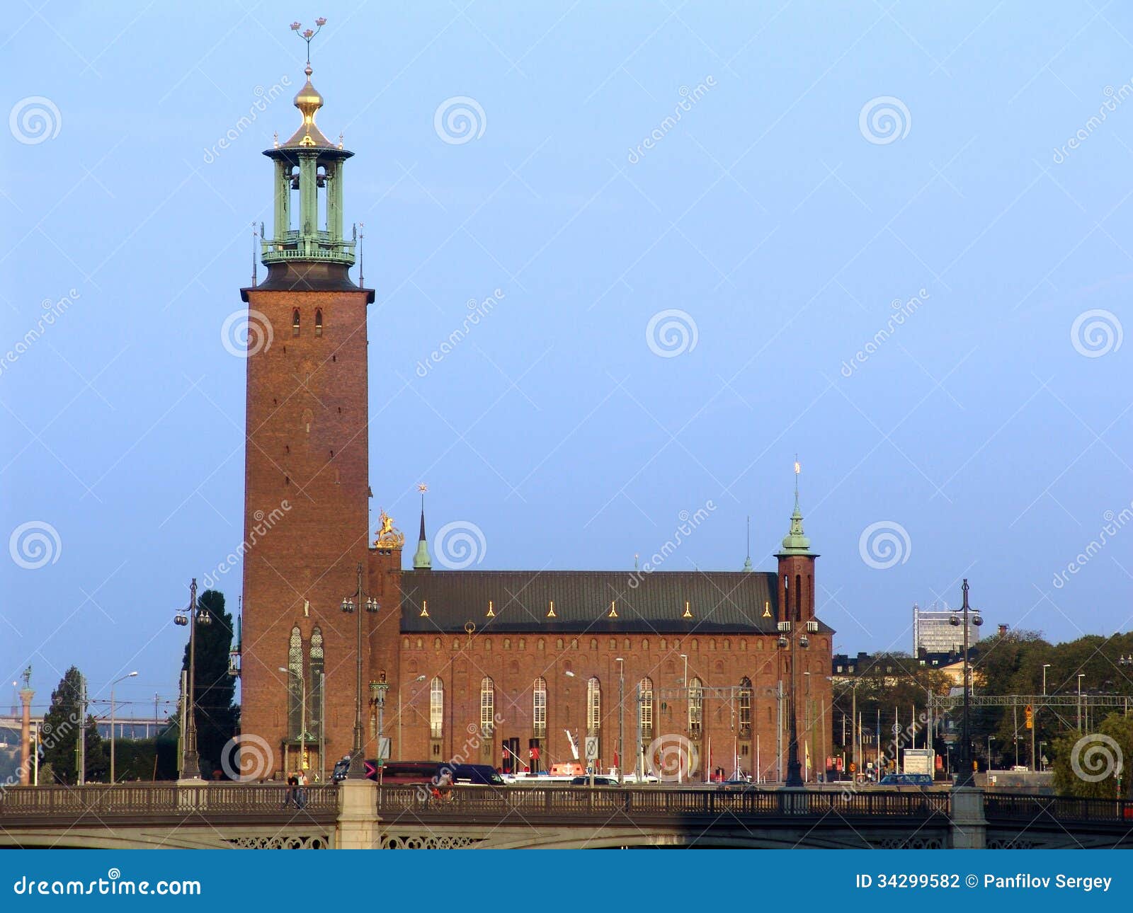 Comune di Stoccolma fotografia stock. Immagine di architettura - 34299582