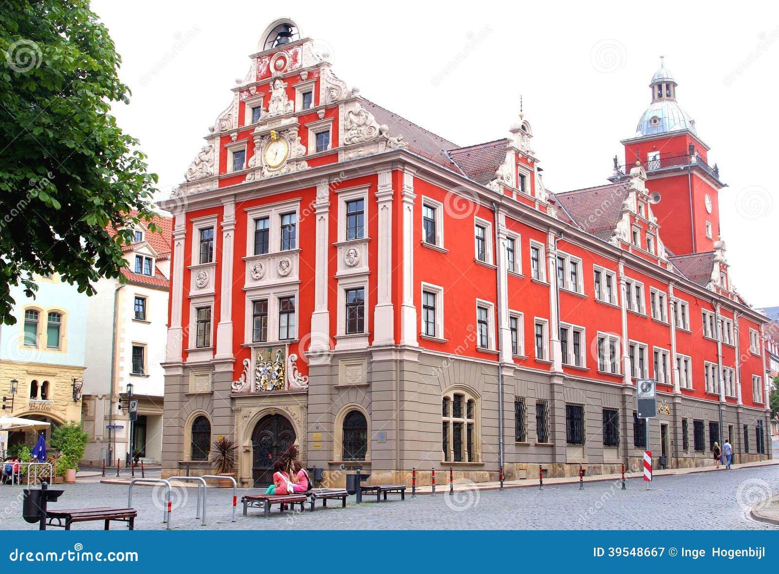 Comune Rosso in Gotha, Turingia, Germania Fotografia Editoriale ...