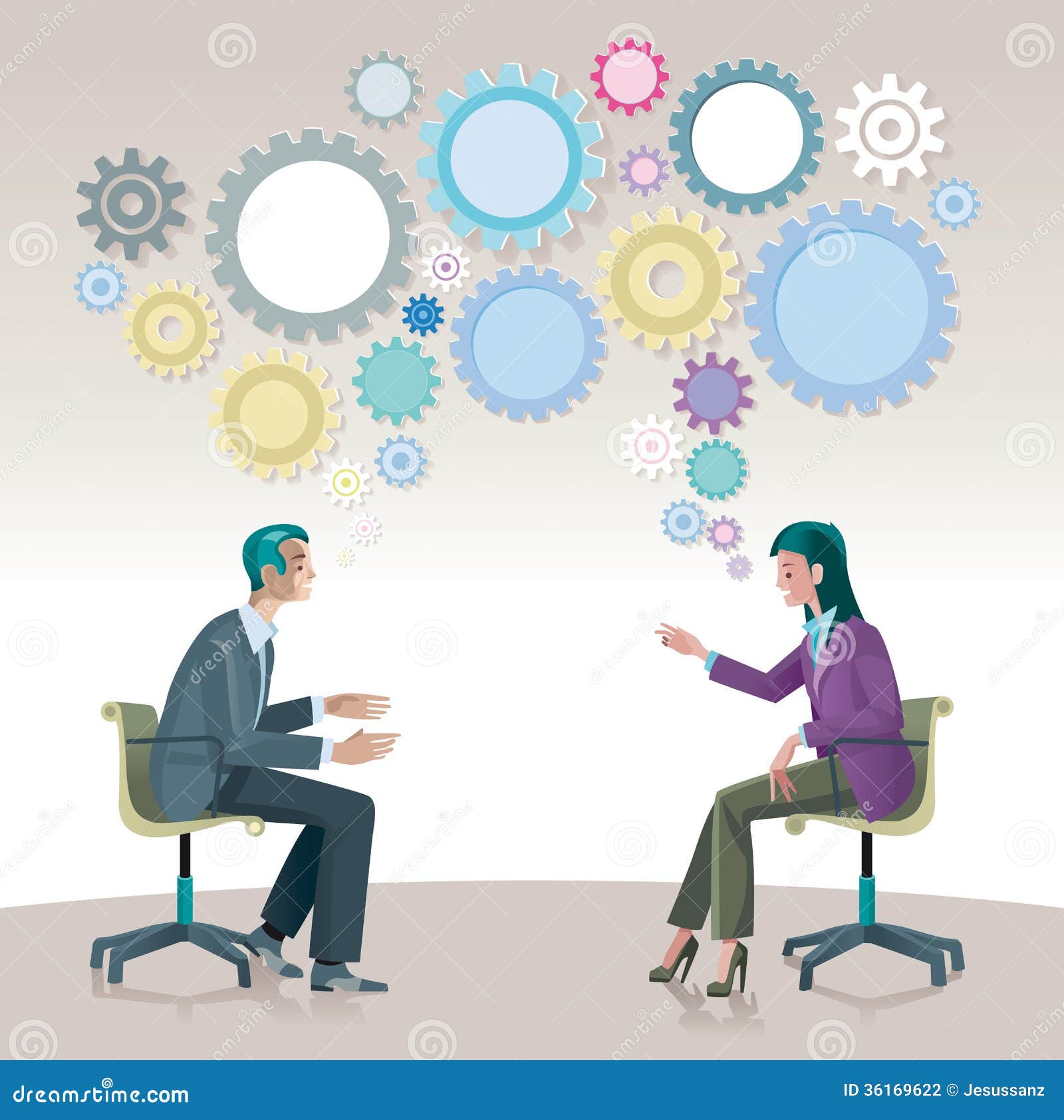 Comunicación Creativa Y Acertada Ilustración del Vector - Ilustración ...