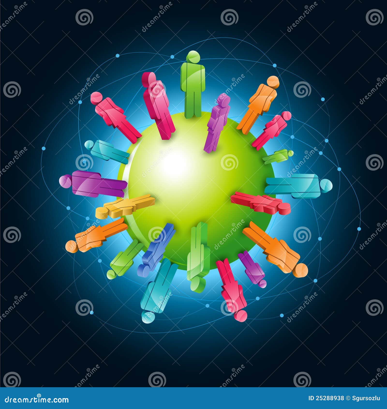 Comunidad global ilustración del vector. Ilustración de grupo - 25288938